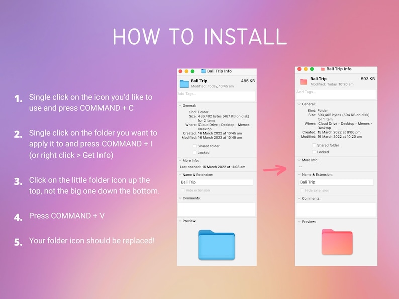 Folder Icons » Desktop Icons » Purple Icons » Mac Desktop Icons - Etsy