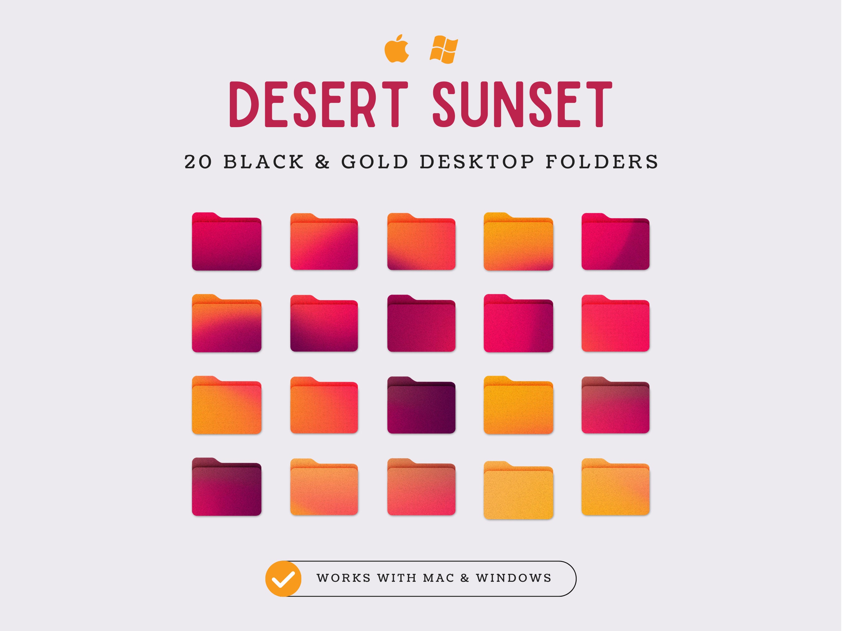 Folder Icons » Desktop Icons » Sunset Icons » Mac Desktop Icons - Etsy