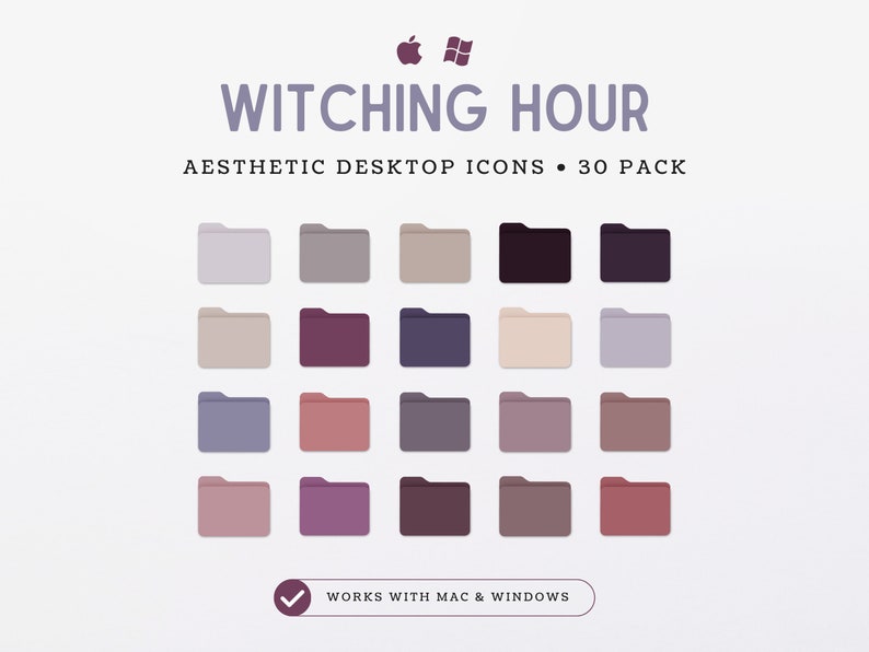 Witchy Folder Icons » Desktop Icons for Mac and Windows - Etsy Canada