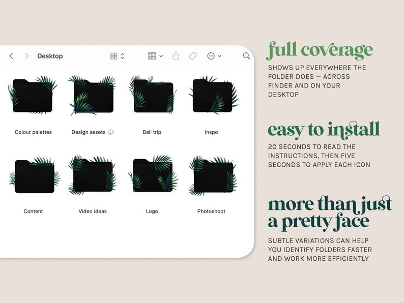 Dark Folder Icons for Mac and Windows » Tropical Icons » Custom Folder ...