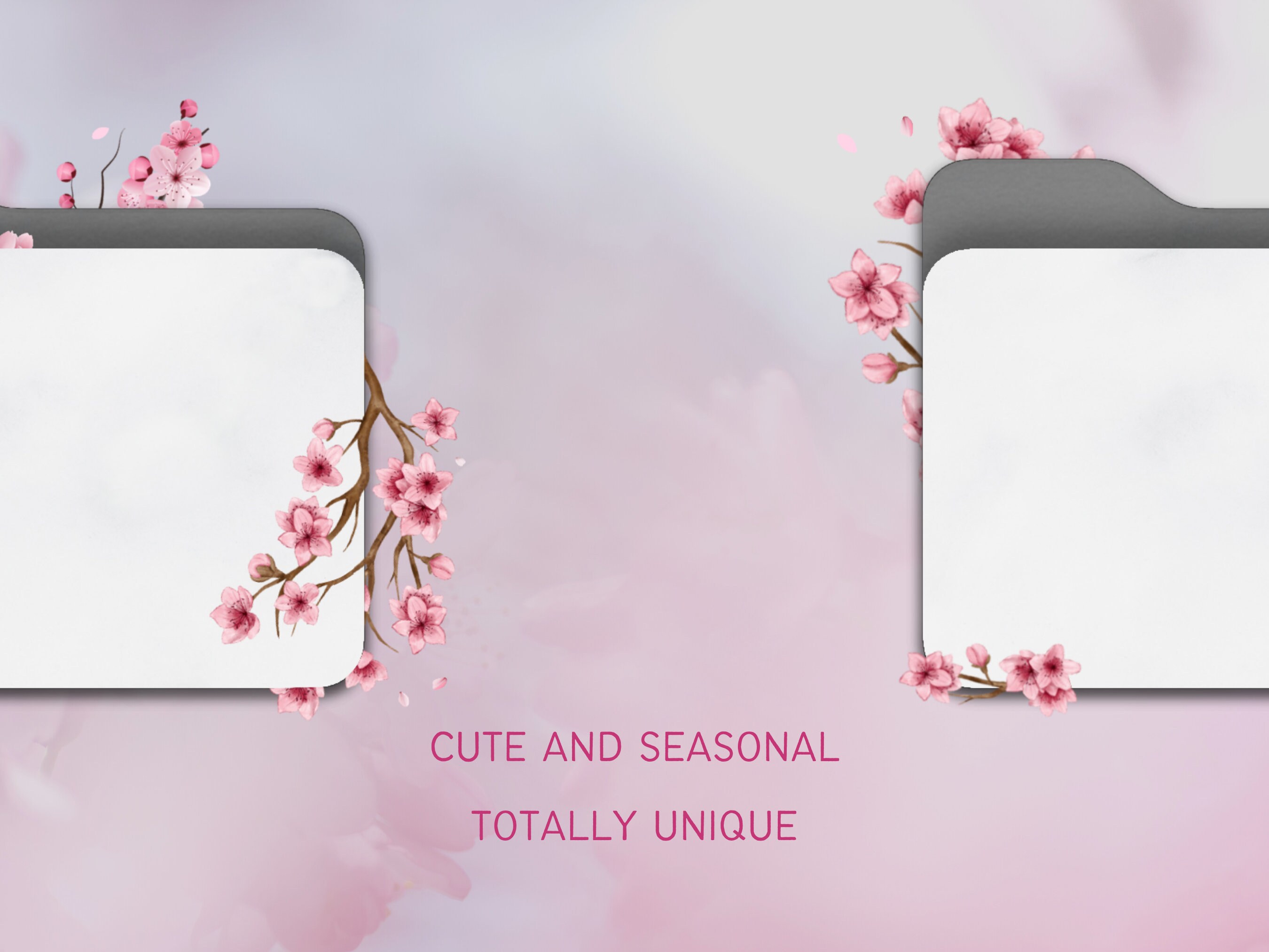 Cute Folder Icons, Windows and Mac Folder Icons, Floral Desktop Icons ...