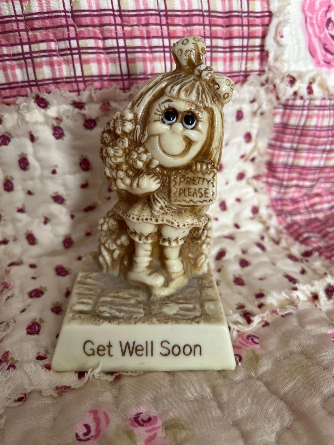 Russ Berrie & Co. Inc. “get Well Soon” 1979 Statue - Etsy