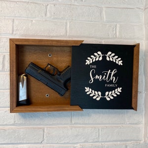 Hidden Storage Box Hidden Gun Storage Gun Storage Last Name Gift ...