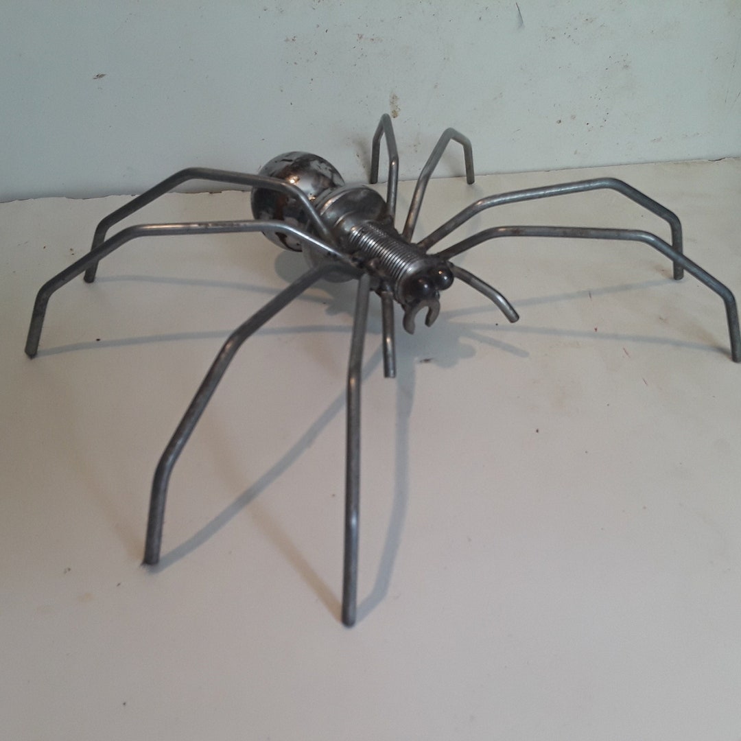 Recycled Metal Spider - Etsy