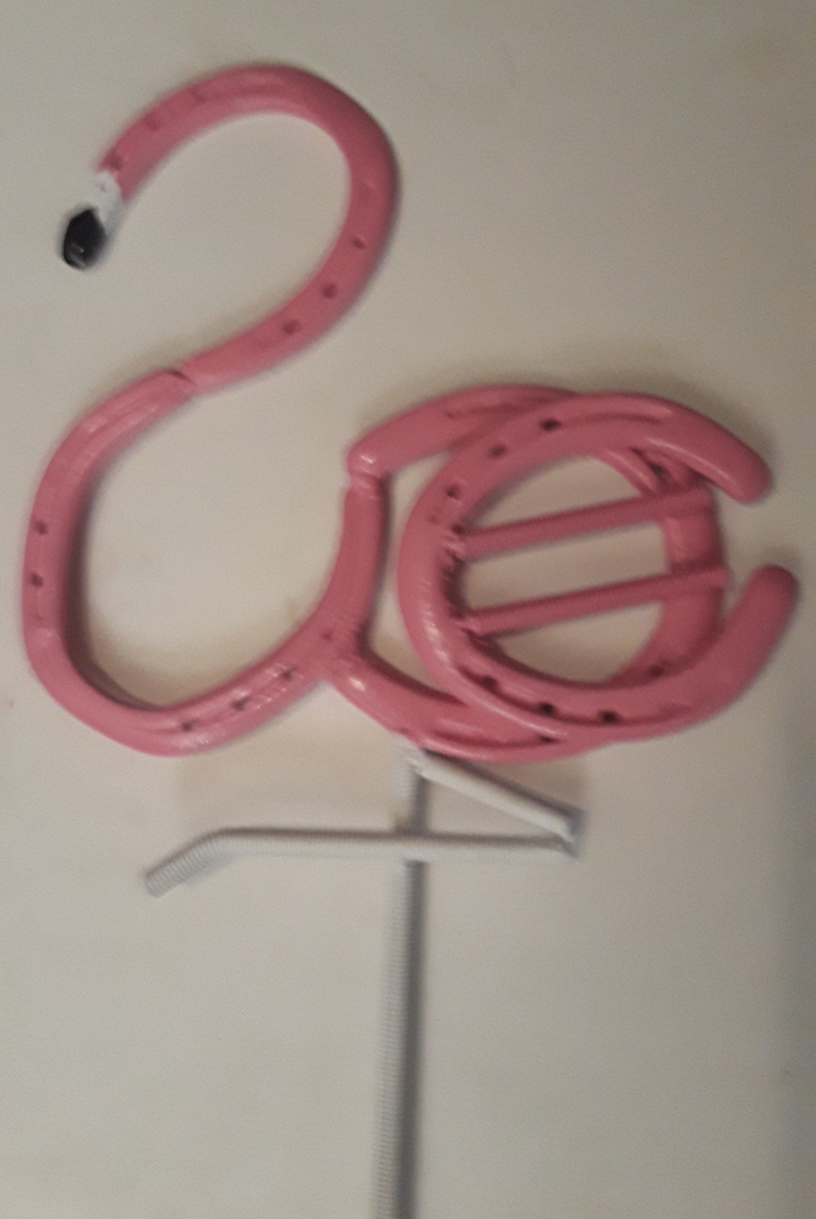 Horseshoe Flamingo Garden Stake facing Left - Etsy