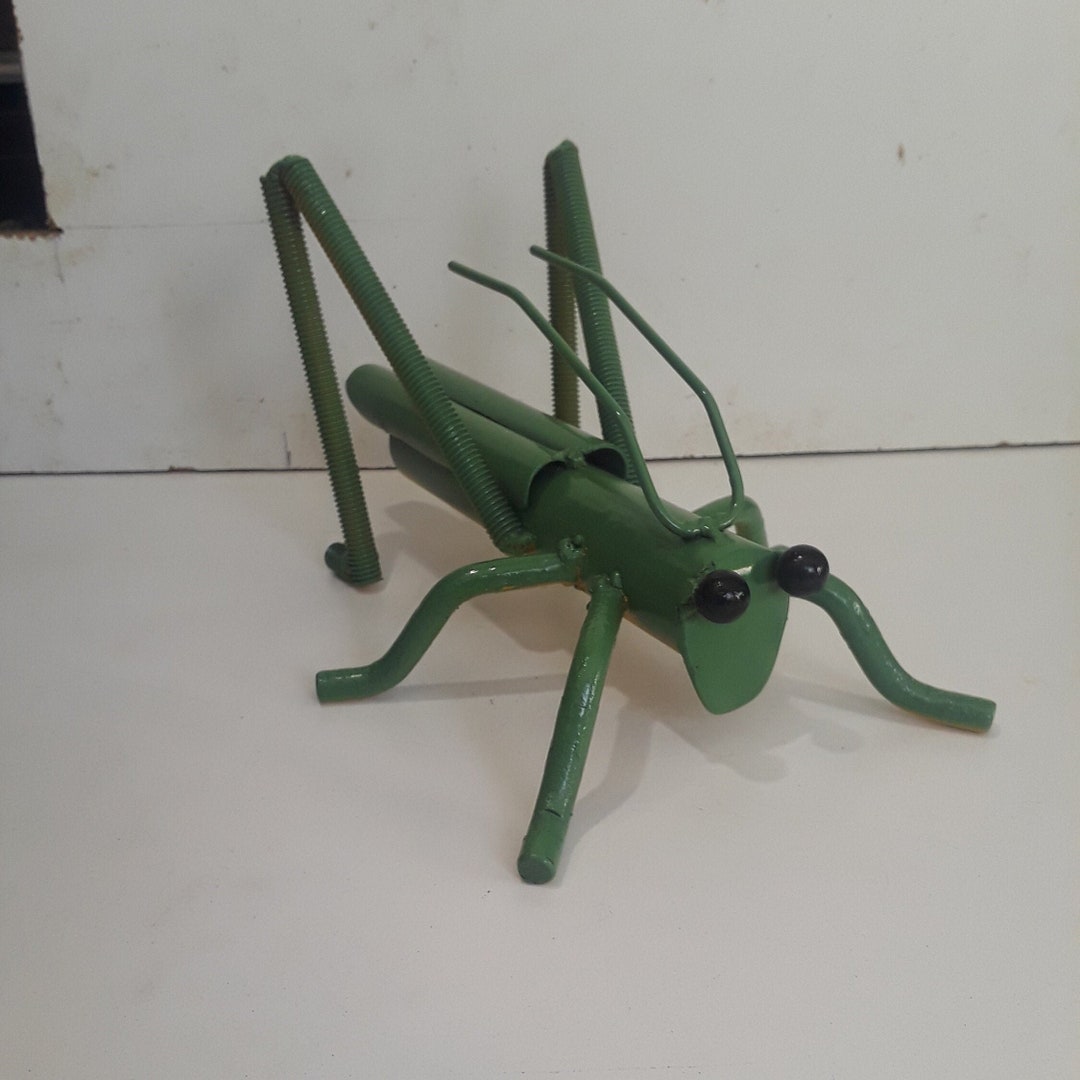 Recycled Scrap Metal Grasshopper - Etsy
