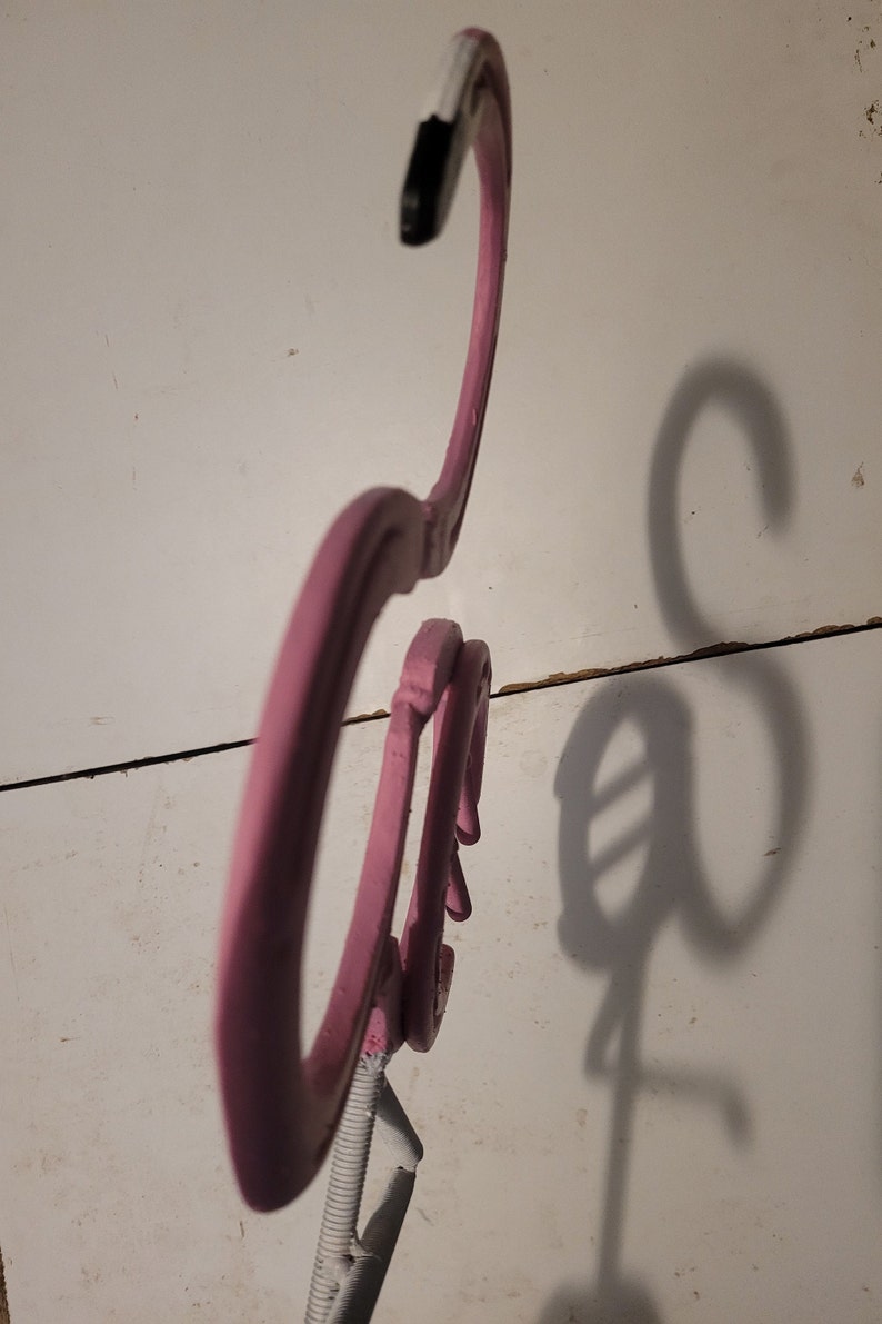 Horseshoe Flamingo Garden Stake facing Left - Etsy