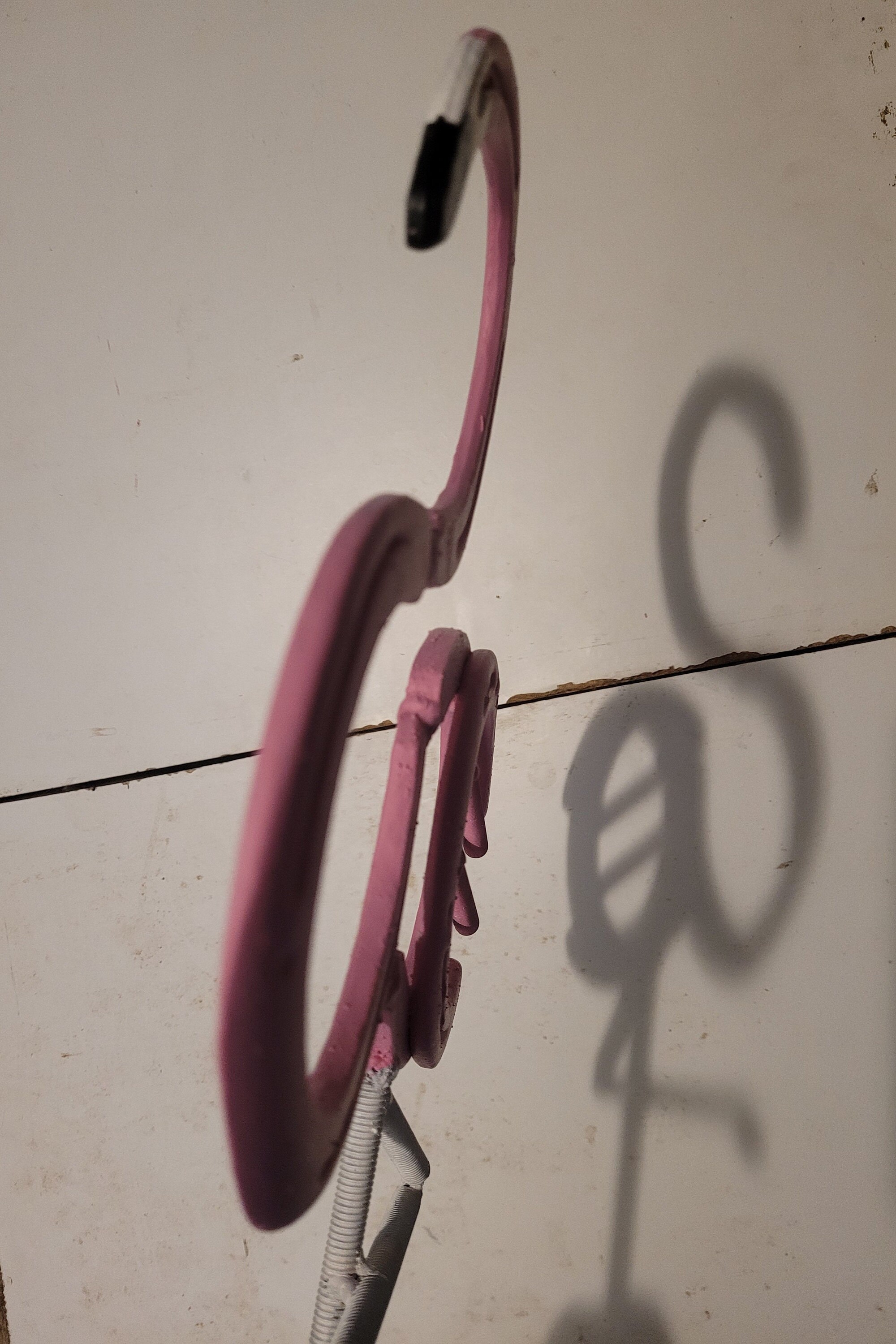 Horseshoe Flamingo Garden Stake facing Left - Etsy