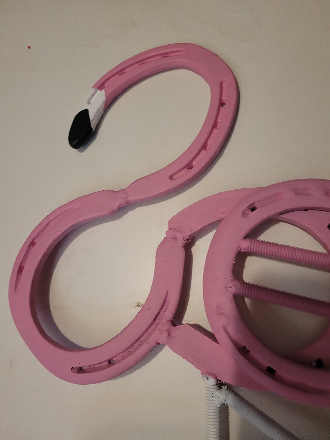 Horseshoe Flamingo Garden Stake facing Left - Etsy