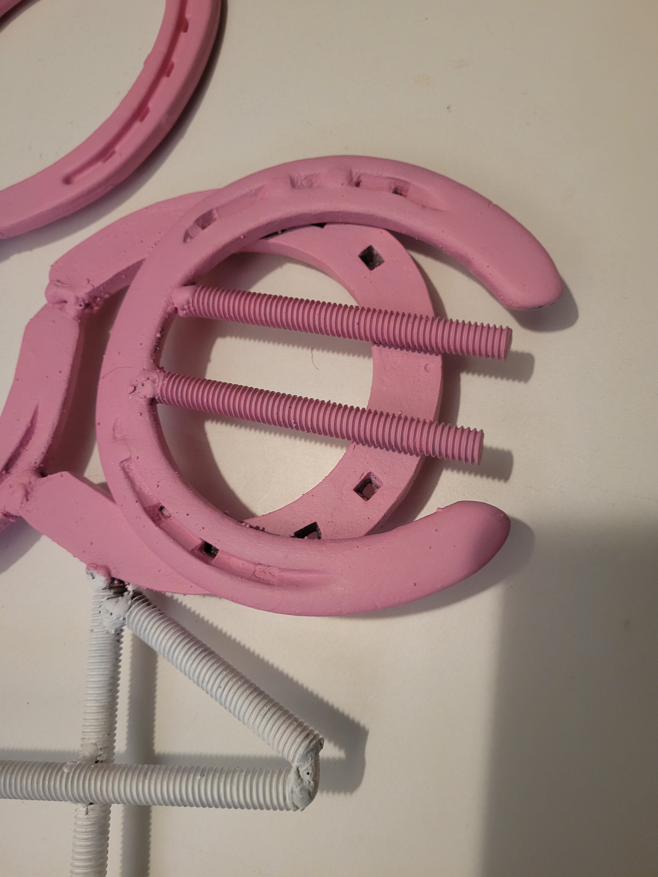 Horseshoe Flamingo Garden Stake facing Left - Etsy