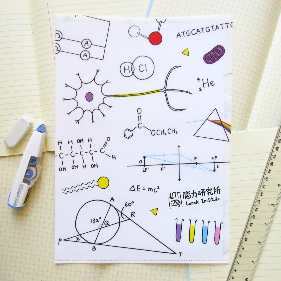 Science A4 Folder / Clear Folder / Plastic Folder / Document Folder ...
