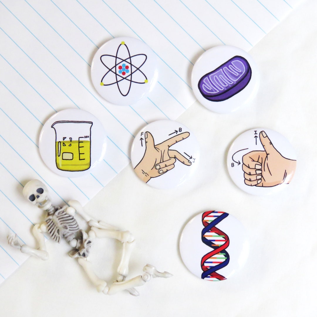 Science Badge, DNA Badge, DNA Pin, Mitochondria Pin, Science Pin, Gift ...