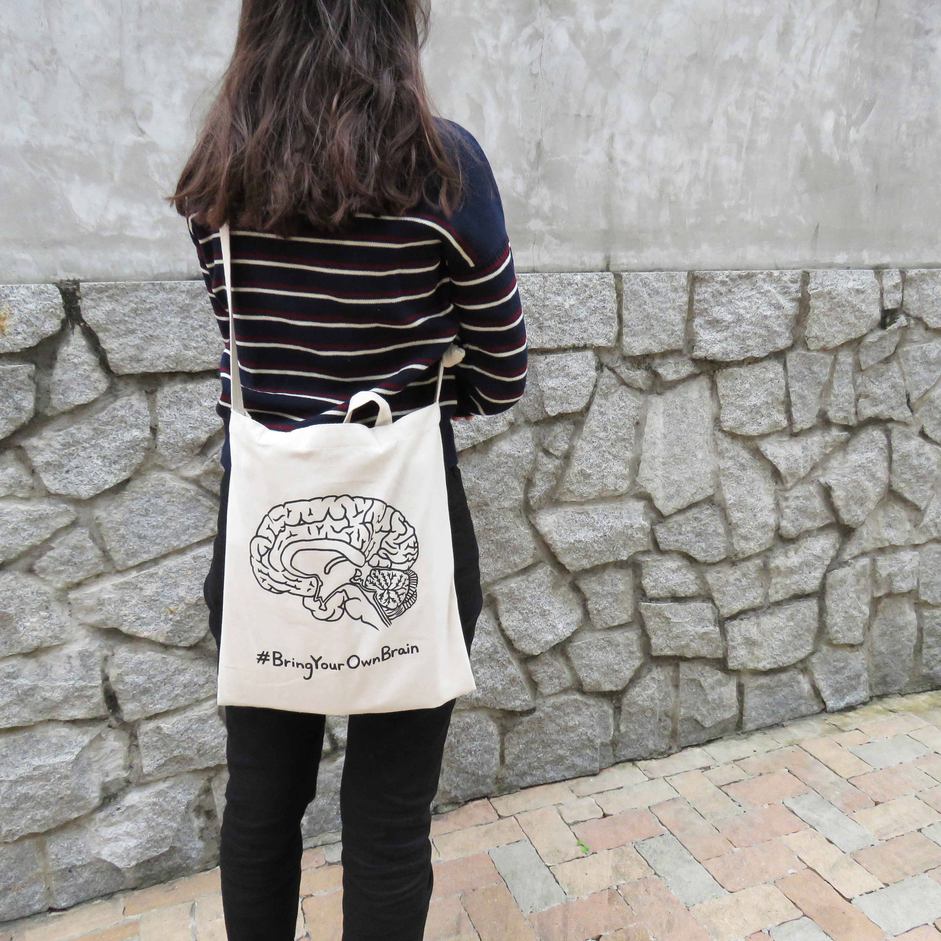 Brain Totebag Anatomy Totebag Brain Bag Gift for Nurse - Etsy