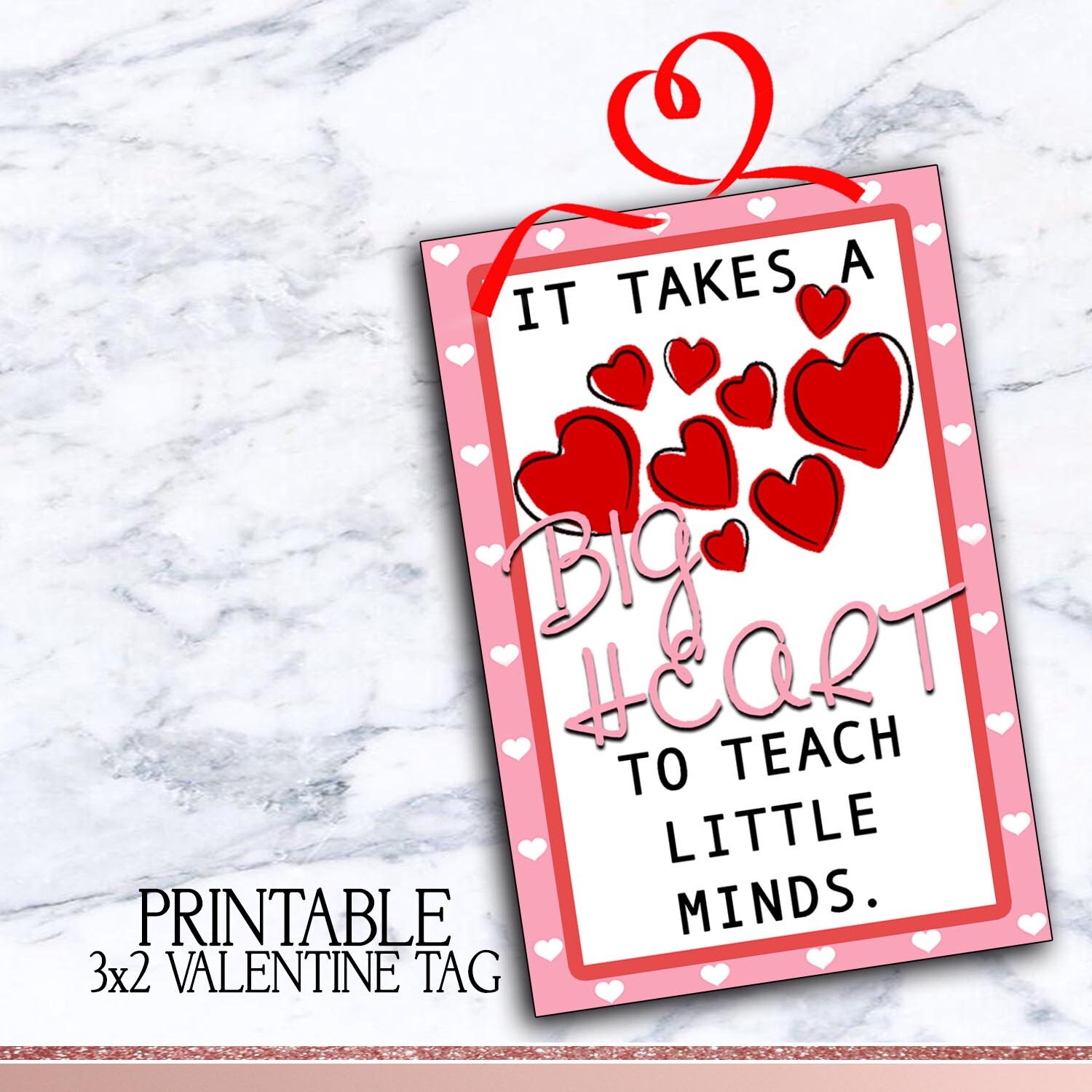 Valentines Gift Tags - Teacher Appreciation - Vday Favors - Valentine ...