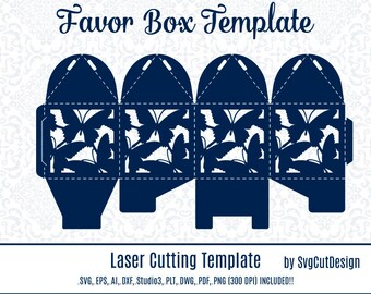 Template doosje svg | Etsy