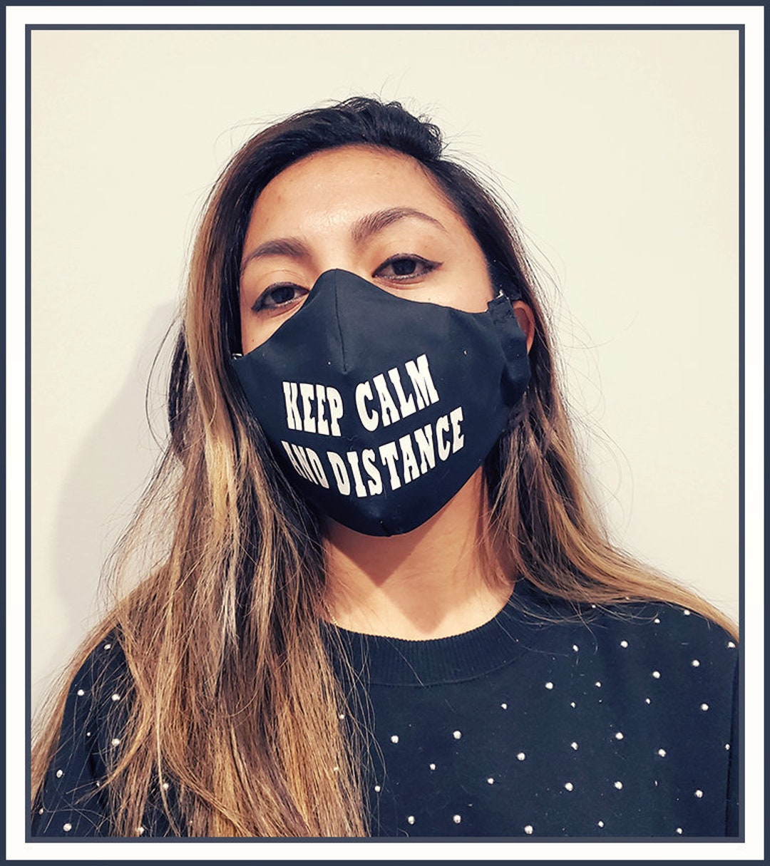 Black 3 Layer Vinyl Printed Face Mask/reusable Mask Cotton/ Face Mask ...