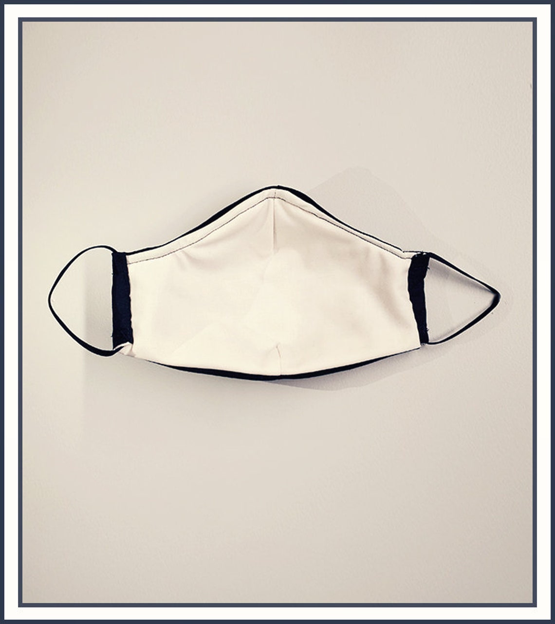 Black 3 Layer Vinyl Printed Face Mask/reusable Mask Cotton/ | Etsy