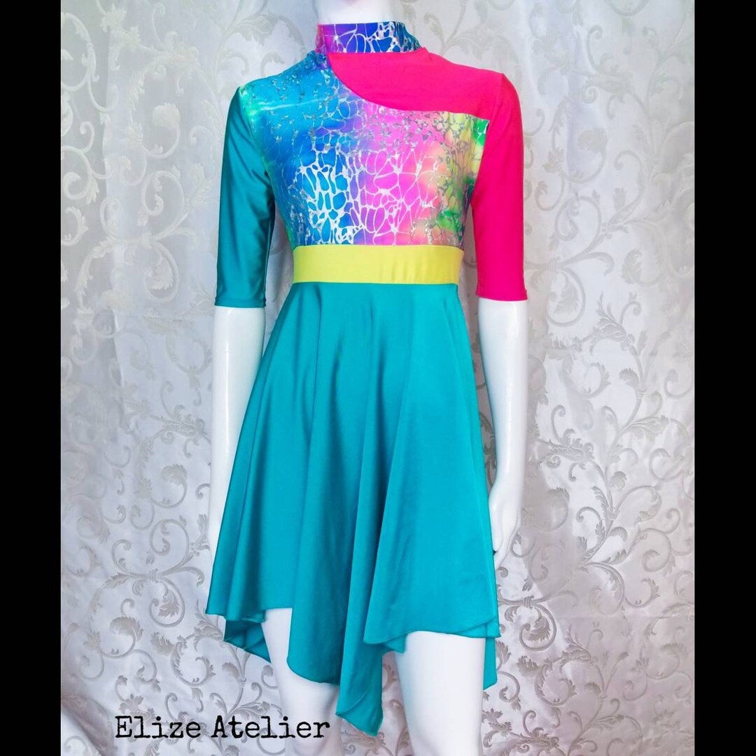 Lidia Dance Dress/ Elbow Peak Performance/ Danza Vestido/ Worship ...
