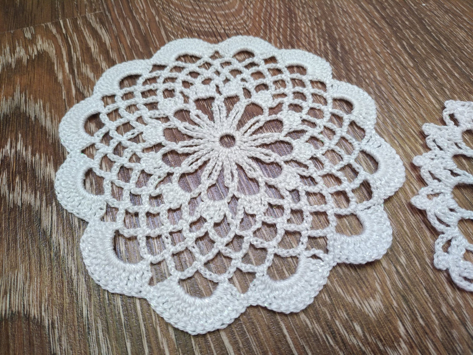 1 Medium doily and 2 Little doilies New Year's set | Etsy