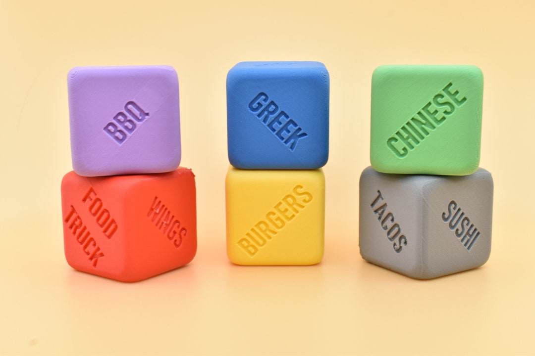 Dinner Decision Dice | Customizable Food Dice | Personalize With Your ...