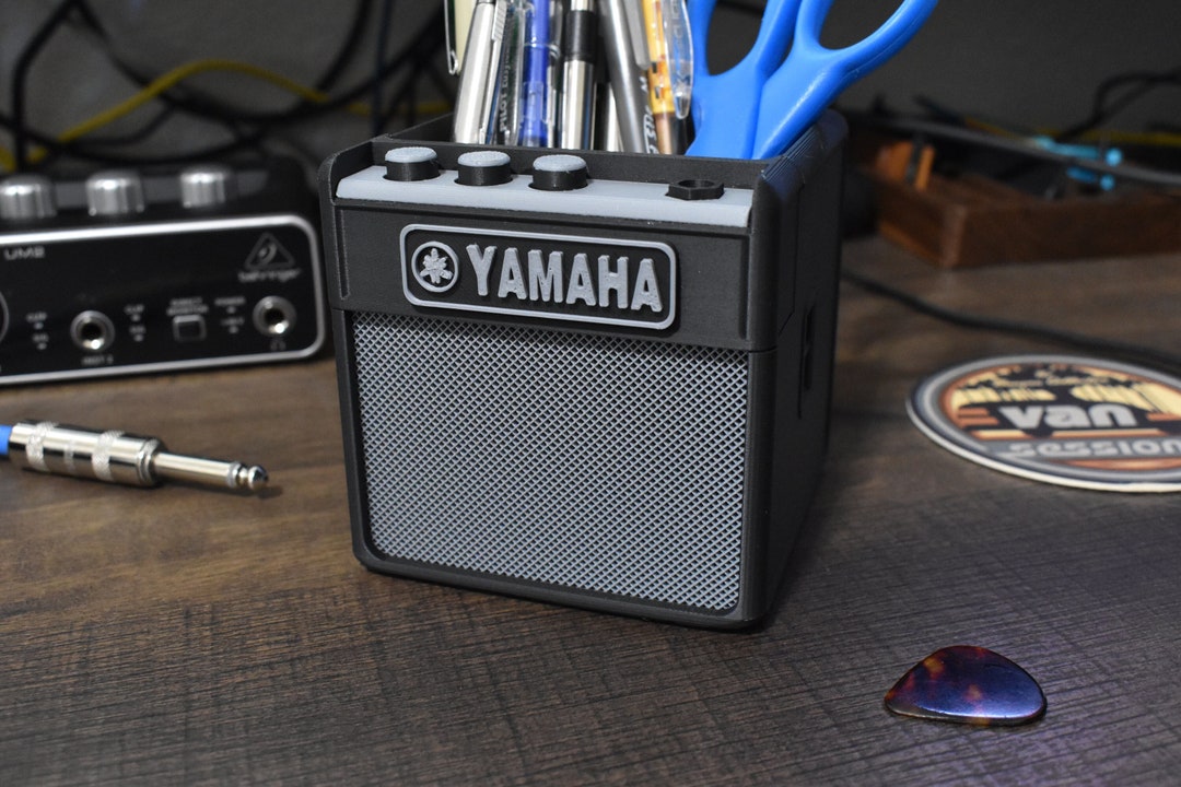 Guitar Amp Desk Organizer: Personalized Musician Pencil Holder - Etsy