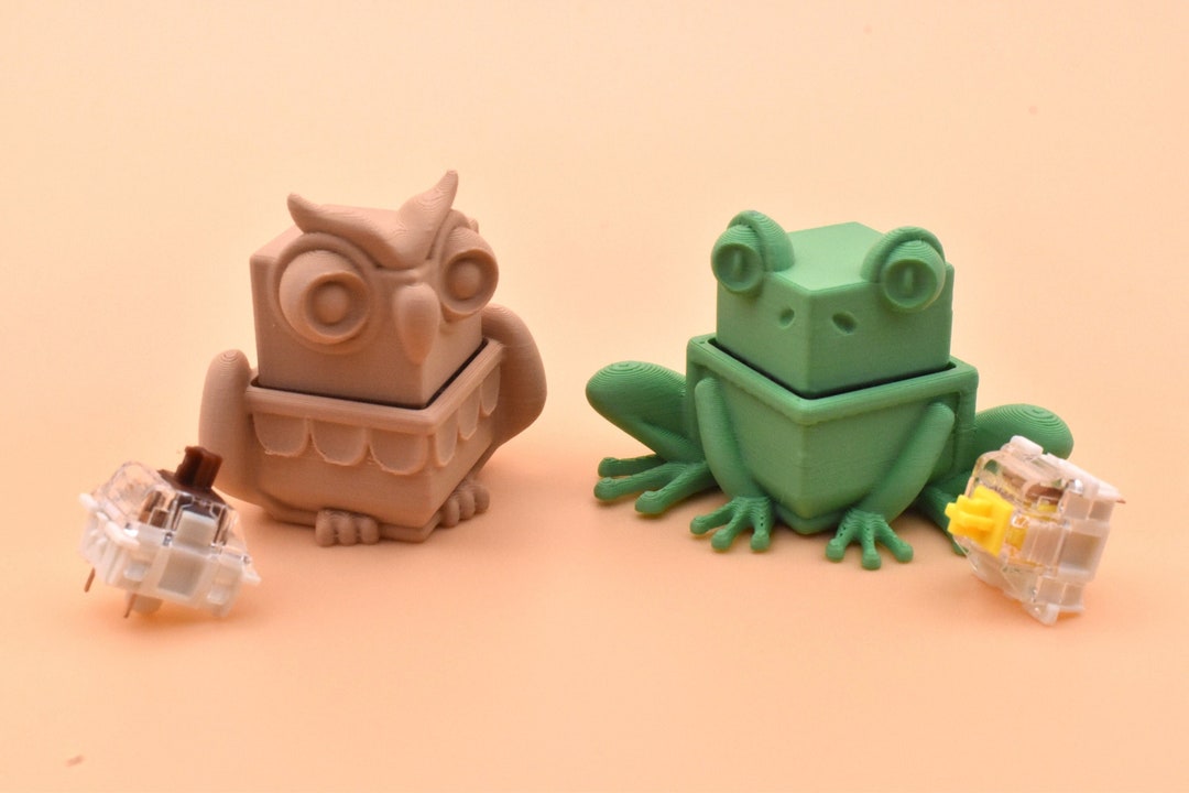 Clicky Animal Fidget Toy | Frog / Toad / Owl Mechanical Keyboard ...