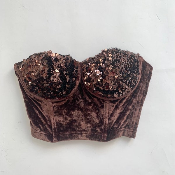 Sequin Tube Top - Etsy