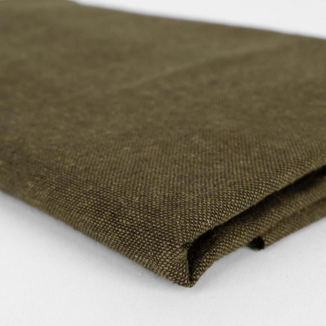 Lightweight Yarn-dyed Linen Rayon Blend in Fern, Brussels Washer by ...