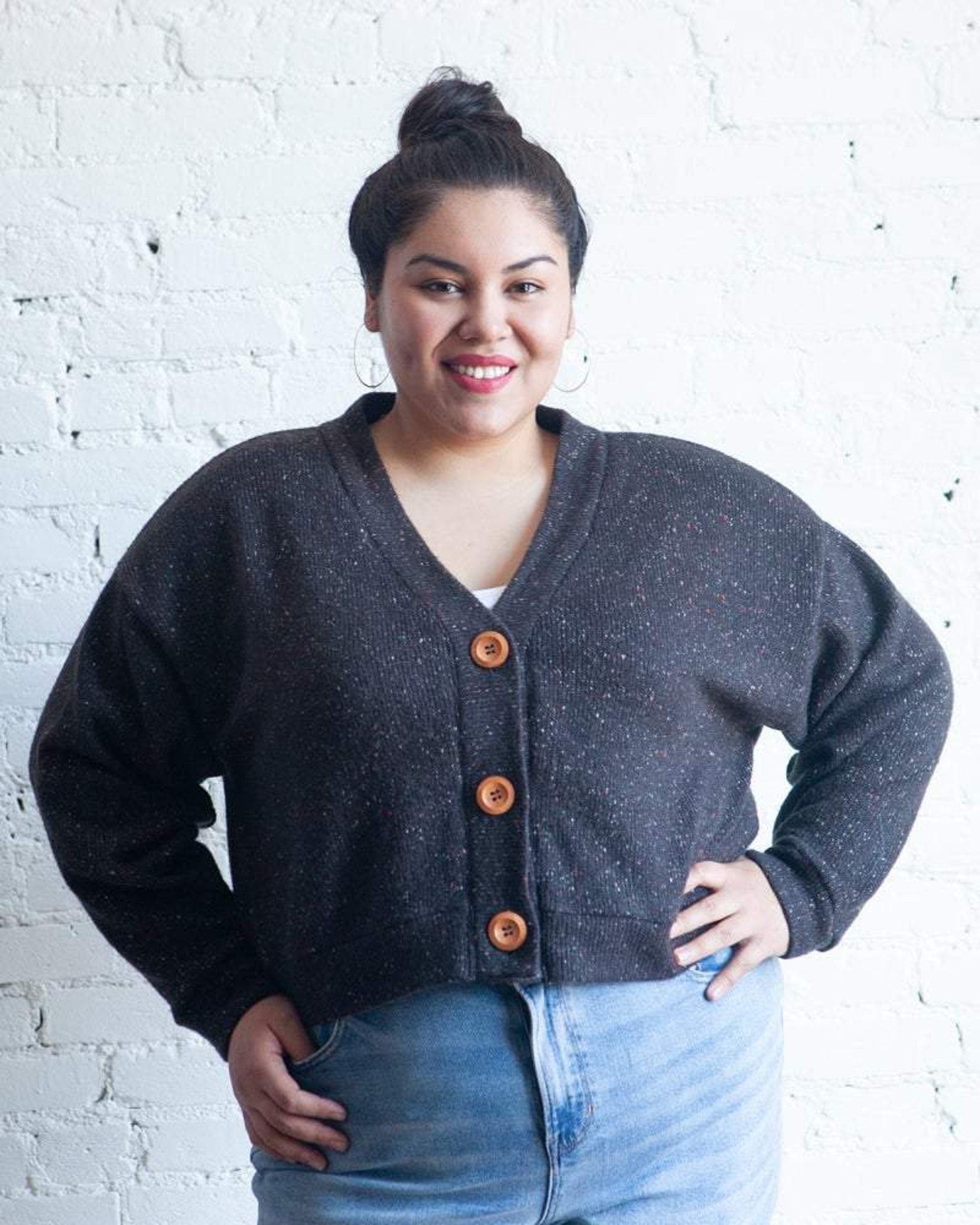 Marlo Sweater Sewing Pattern | Plus Sizes 14-30 | True Bias | Cardigan ...