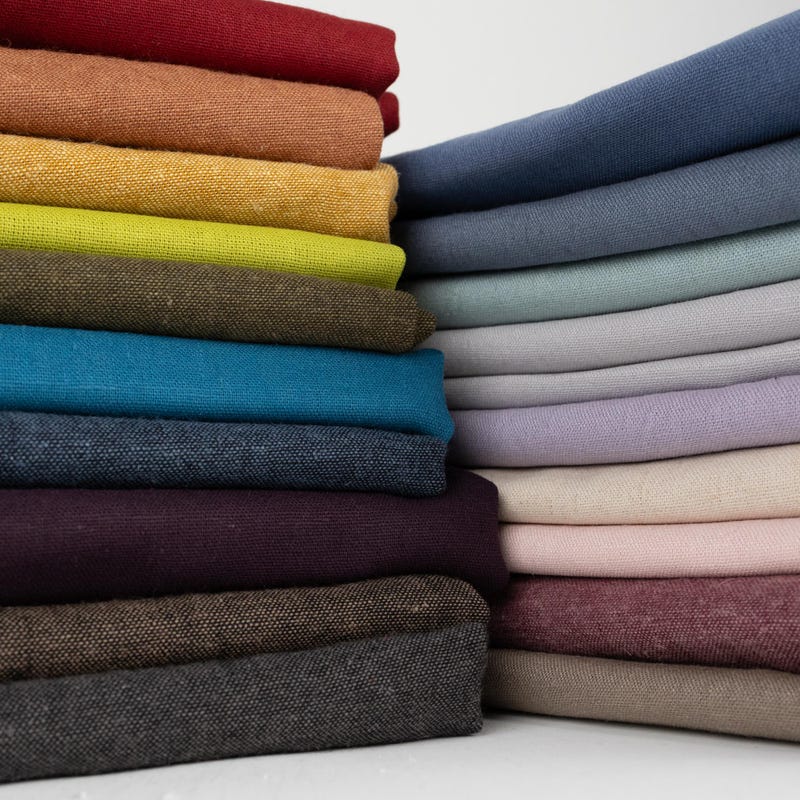 Linen Blend Fabric - Etsy