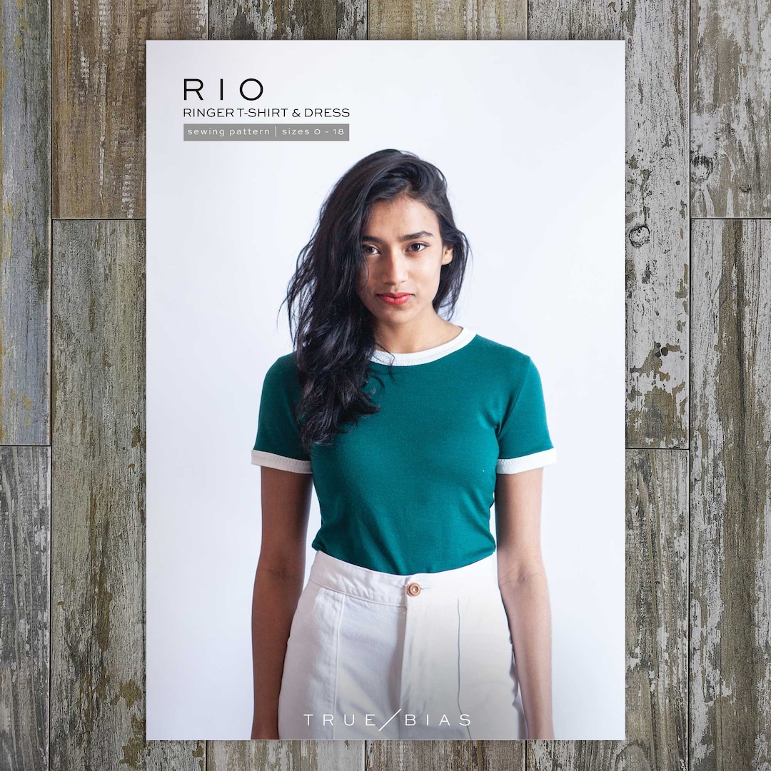 Rio Ringer T-shirt & Dress Sewing Pattern | Sizes 0-18 | True Bias ...