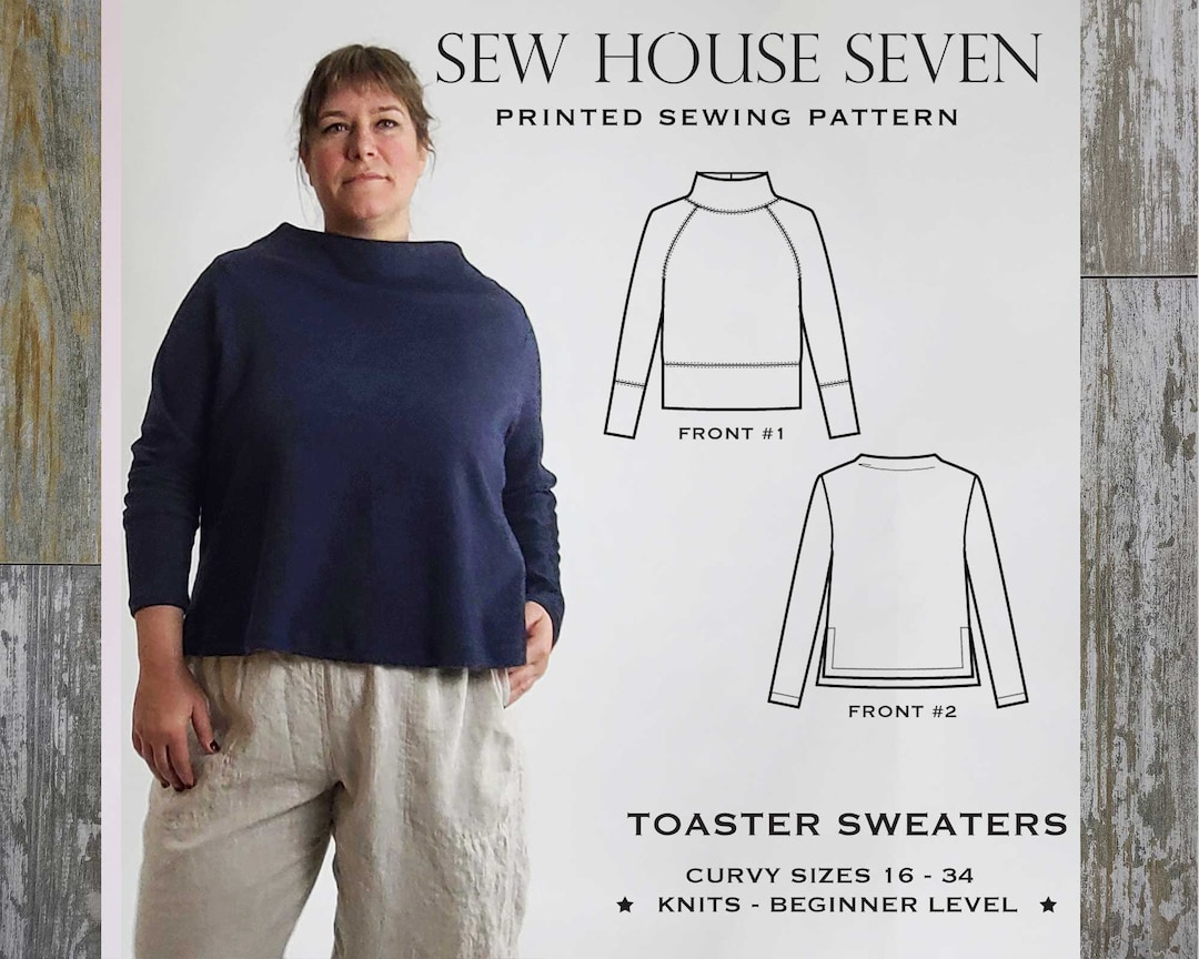 Toaster Sweater Sewing Pattern | Plus Size 16-34 | Sew House Seven ...