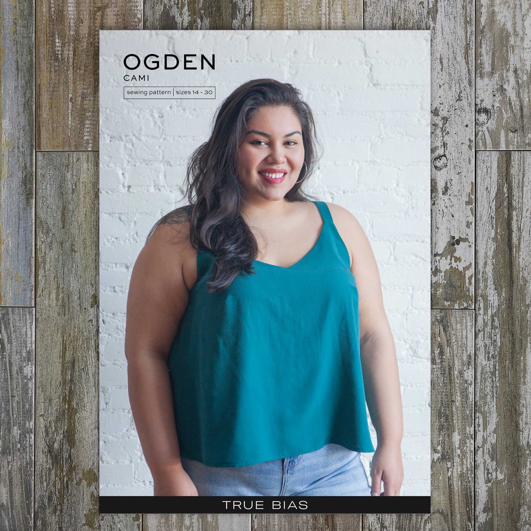 Ogden Cami Sewing Pattern | Plus Sizes 14-30 | True Bias | Woven Cami ...
