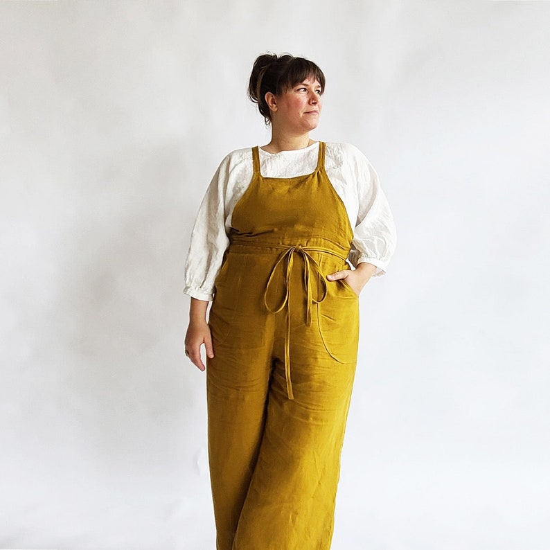 Burnside Bibs Curvy Sewing Pattern Plus Size 18-34 Sew - Etsy