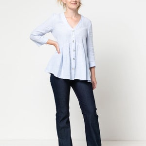Jules Woven Tunic Sewing Pattern by Style Arc, US Sizes 0-26, Feminine ...