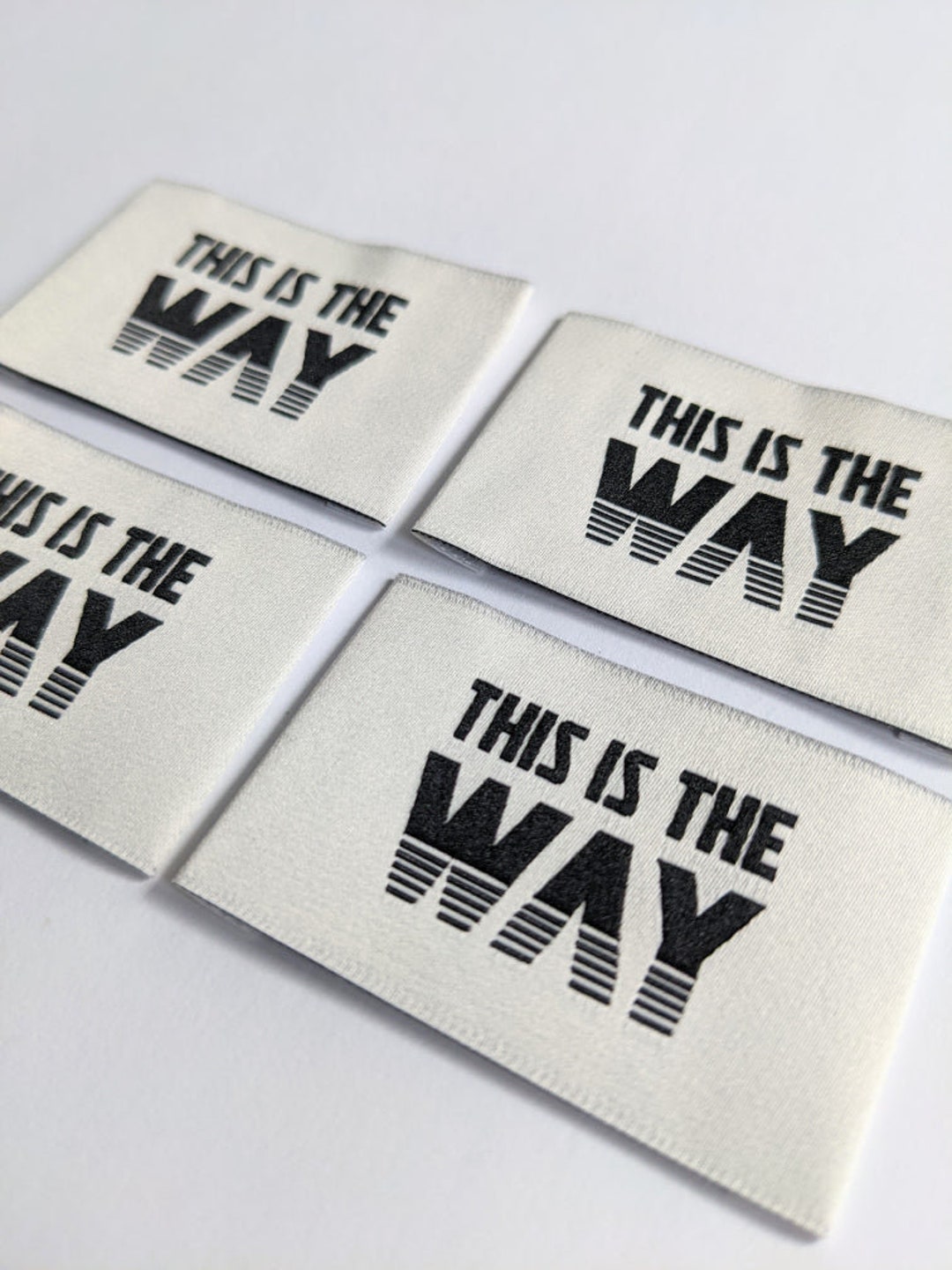 This is the Way Sew-on Tags for Clothing, Knitting, Crochet Pack of 6 ...