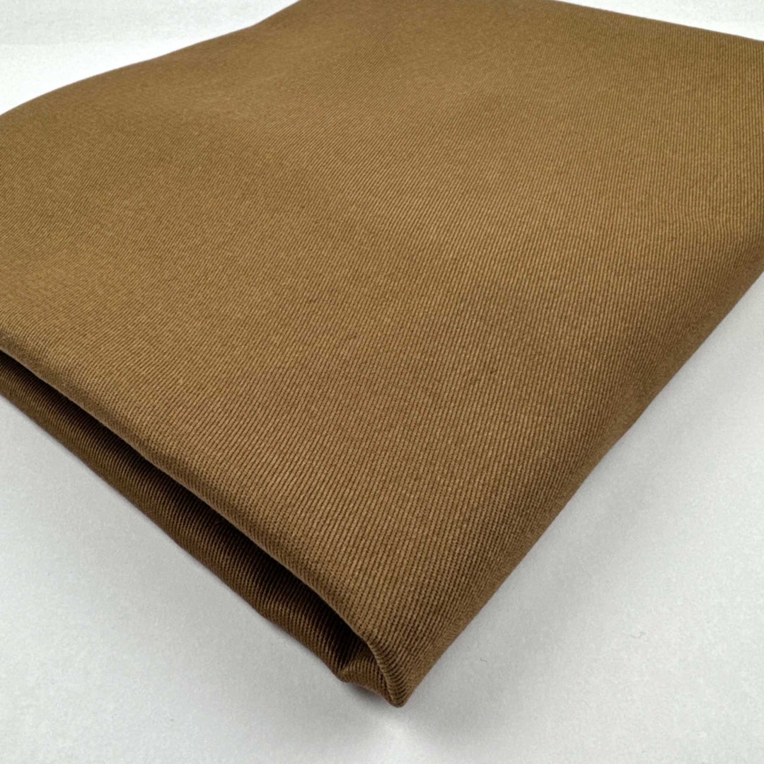 Relaxed Organic Cotton Twill Fabric in Camel for Clothes & Accessories ...