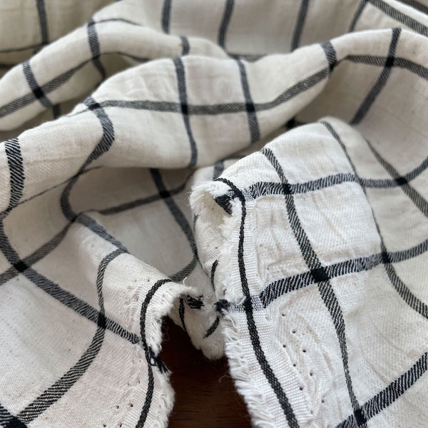 Windowpane Fabric - Etsy