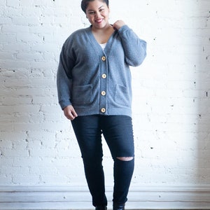 Marlo Sweater Sewing Pattern | Plus Sizes 14-30 | True Bias | Cardigan ...