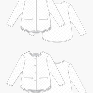 Tamarack Jacket Sewing Pattern by Grainline Studios Patterns | Sizes 0 ...