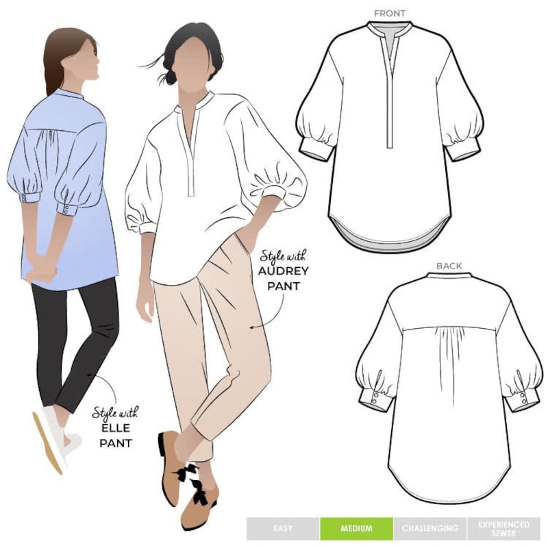 Tunic Sewing Pattern - Etsy