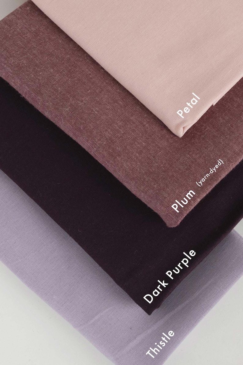 Lightweight Linen Rayon Blend Fabric for Apparel in 20+ Colors, Yarn ...