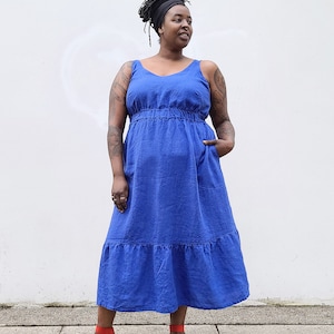 Sauvie V-neck Sundress Sewing Pattern by Sew House Seven (plus Sizes 16 ...