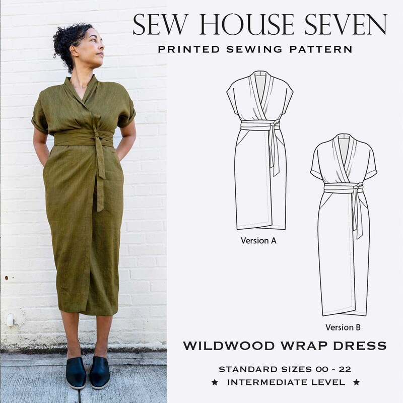 Wrap Dress Sewing Pattern - Etsy