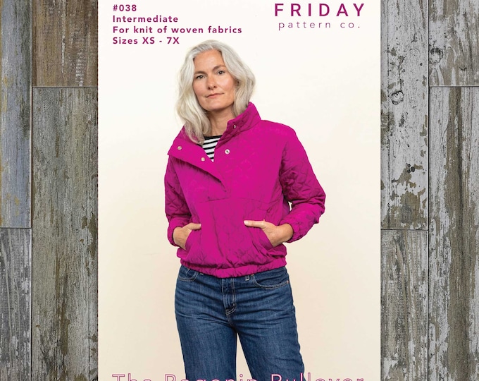 Pogonip Pullover Sweatshirt Sewing Pattern by Friday Pattern Company ...