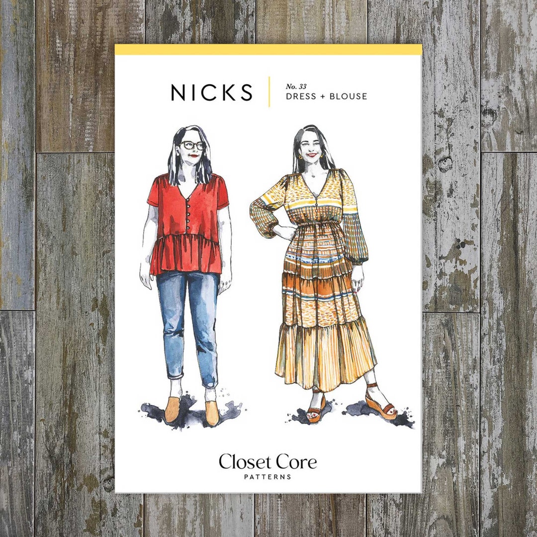 Nicks Dress & Top Sewing Pattern by Closet Core Patterns - Etsy