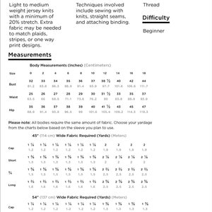 Lark Tee Sewing Pattern by Grainline Studios Patterns | Sizes 0-18 - Etsy