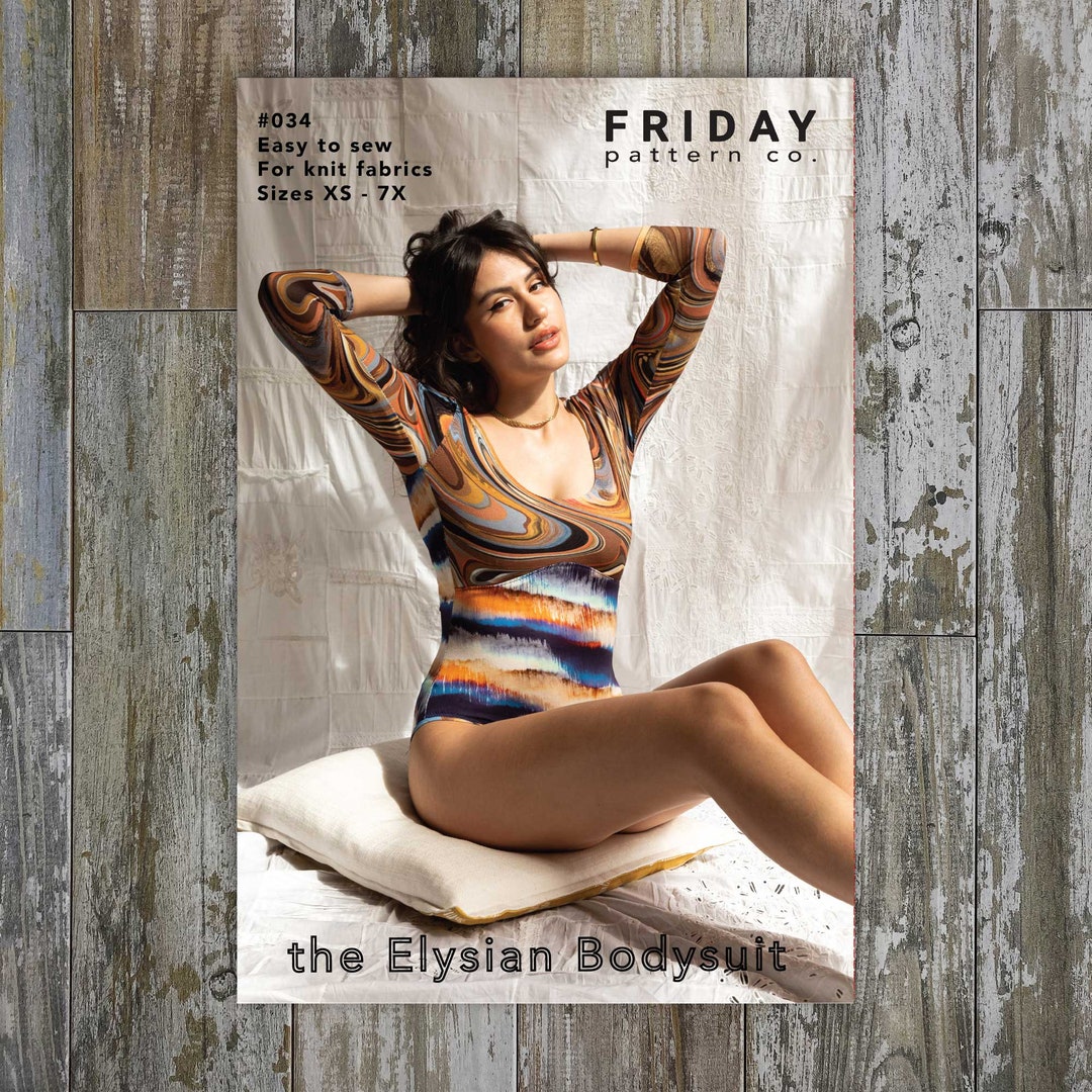Elysian Bodysuit Sewing Pattern by Friday Pattern Company | Sizes XS-7X - Etsy