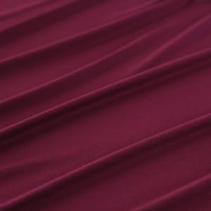Flowy Bamboo Jersey Fabric in Merlot | Midweight, Opaque Knit Fabric ...