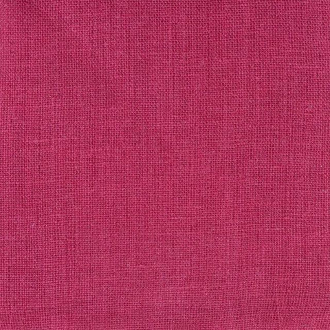 Lightweight Laundered Linen Fabric in Sangria, 5.5 Oz, 56" Wide, Made ...